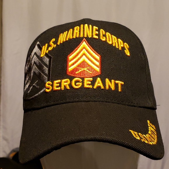 Accessories | Military Us Marine Corps Sergeant Hat | Poshmark